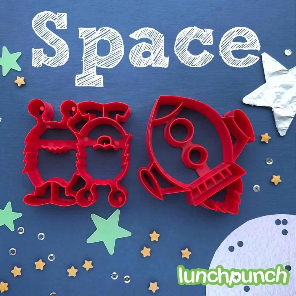 Lunch Punch Pairs Sandwich Cutters- Space| Rockabeez Gifts and Toys